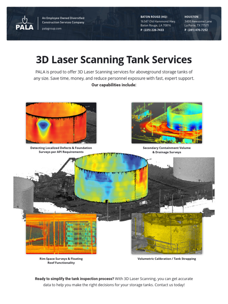 3D Laser Scanning for Tank Inspections | PDF | Lidar