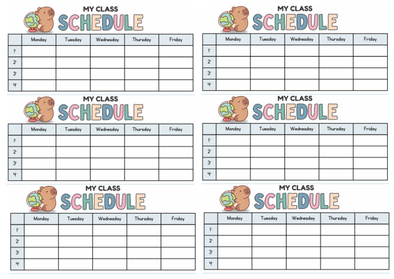 Timetable | PDF