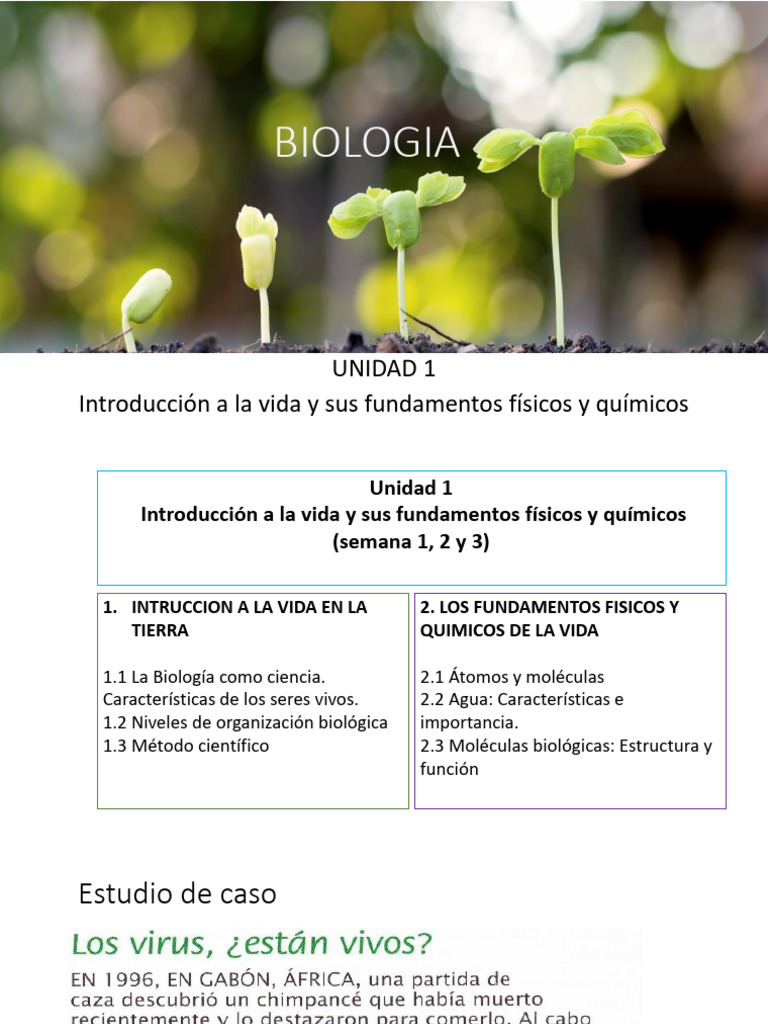 UNIDAD 1.1 Introduccion A La Vida en La Tierra Up Inc | PDF ...