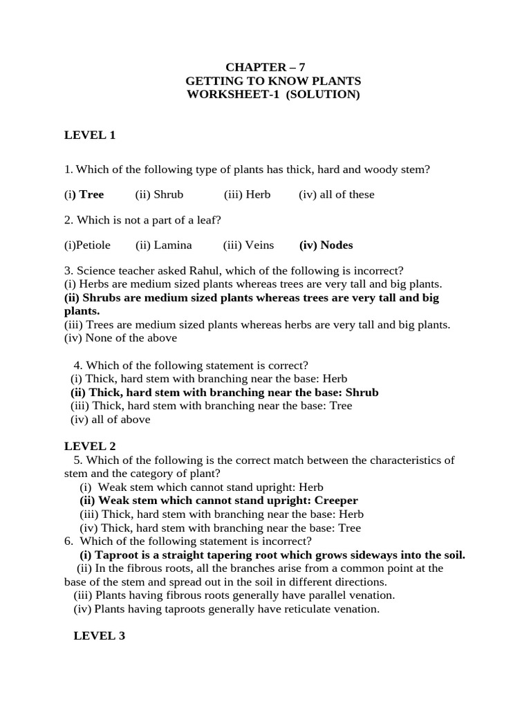 Worksheet 1 Solution | PDF