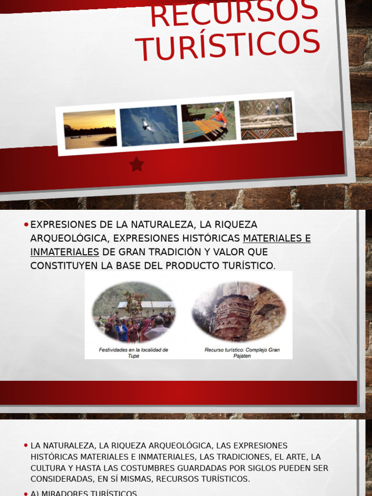 Semana 6los Recursos Turisticos y Tractivos Turisticos | PDF | Turismo ...