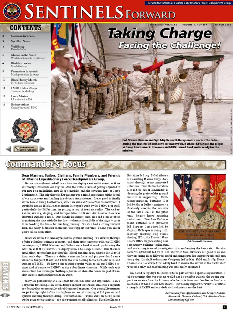 Taking Charge: Facing The Challenge! | PDF | United States Marine Corps ...