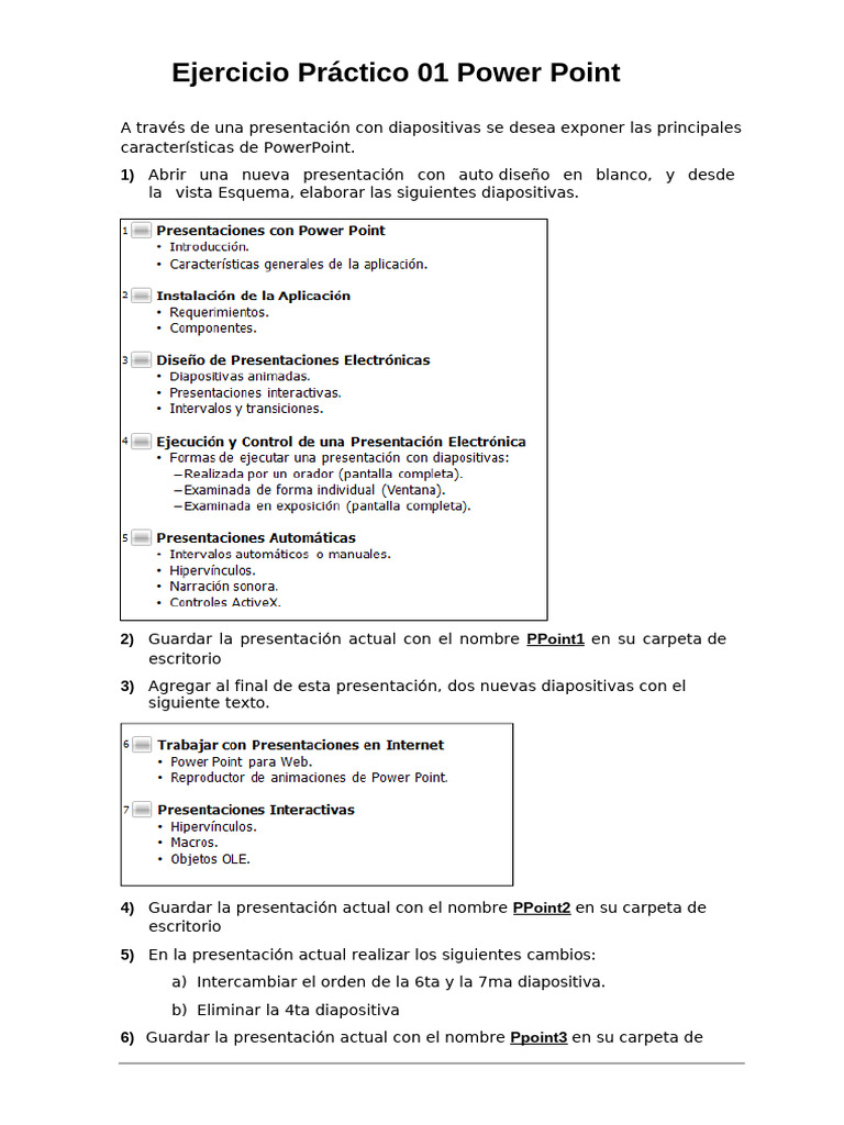 Ejercicio1 Powerpoint | PDF
