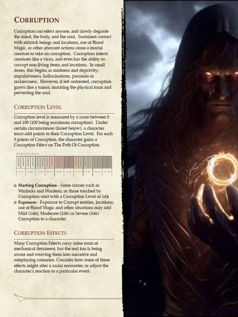 D&D 5e Houserule On Corruption | PDF