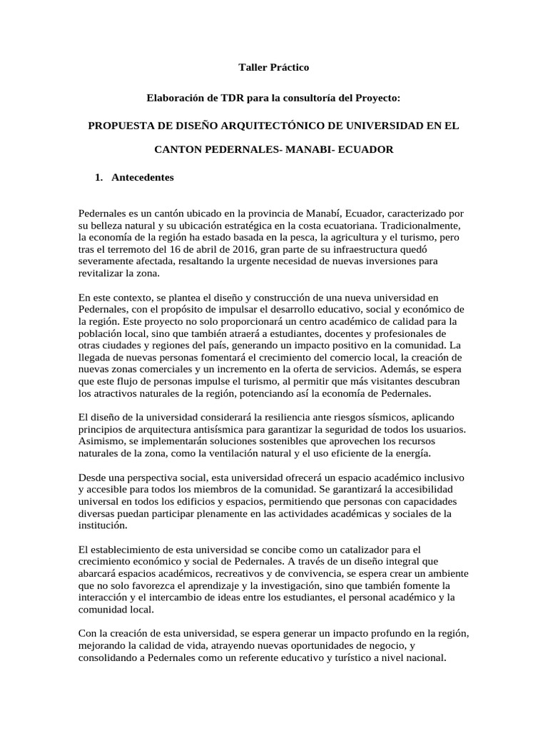Guia TDR Consultoria | PDF | Diseño | Iniciativa empresarial