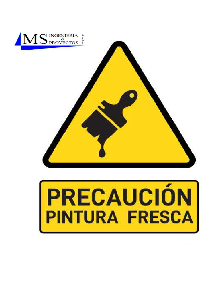 Letrero Pintura Fresca | PDF