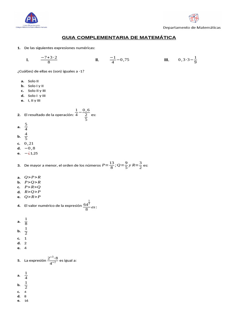 Guía Complementaria 2 Raíces | PDF
