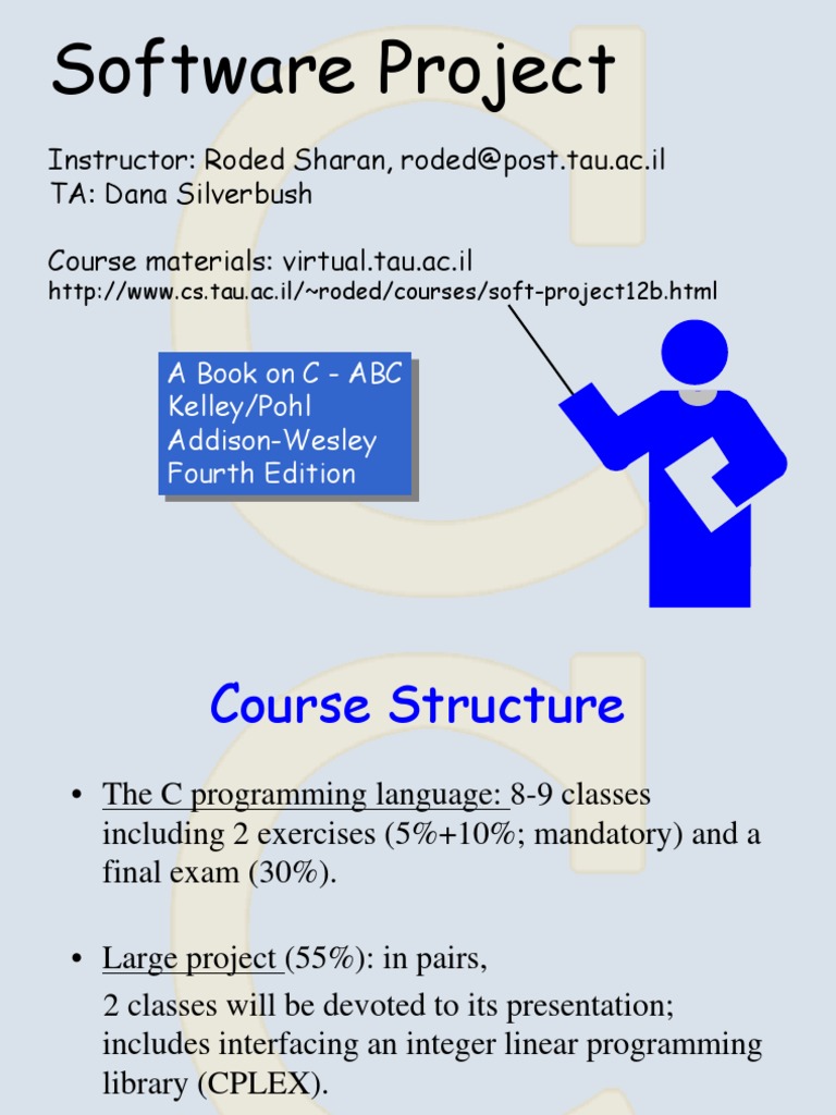 Software Project: Instructor: Roded Sharan, Roded@post - Tau.ac - Il TA ...