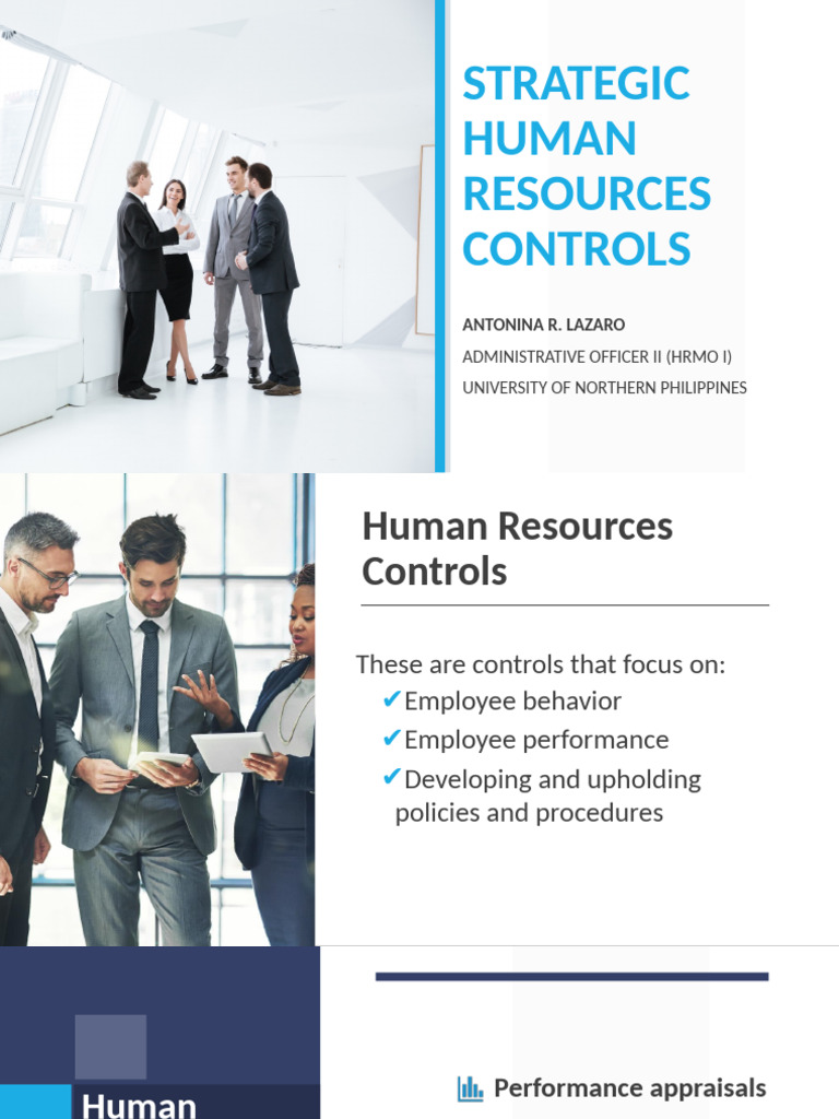 Lesson 6 The Internal Assessment P2 HRM Control | PDF | Performance Appraisal | Disciplines