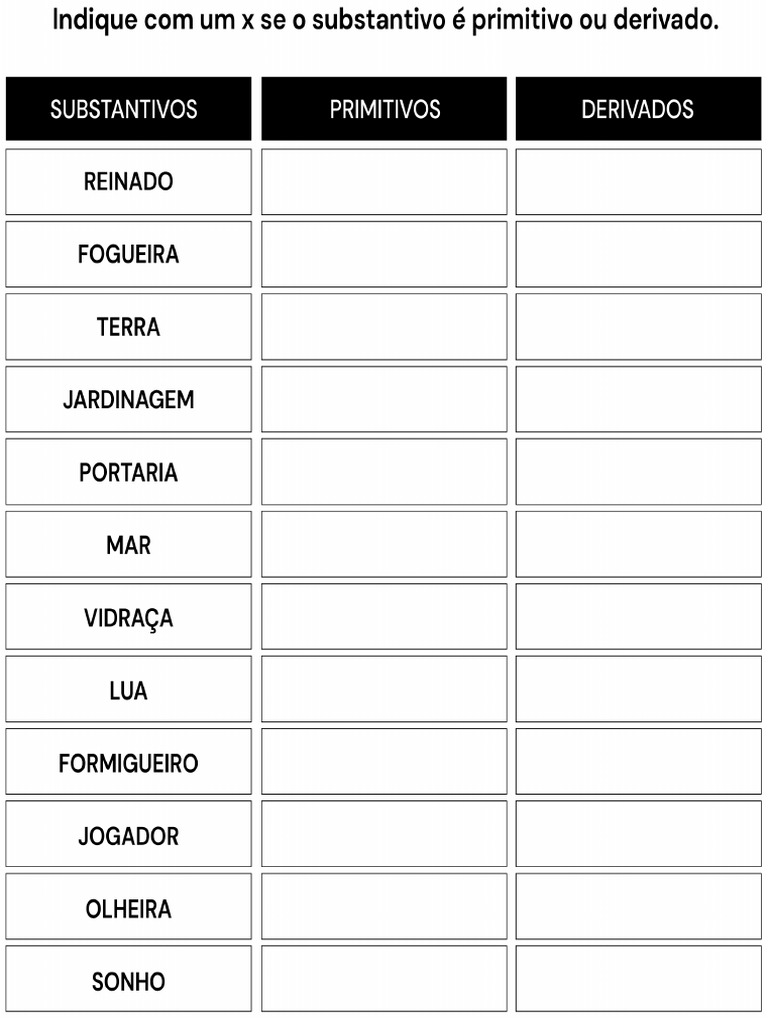 AT Primitivo e Derivado | PDF