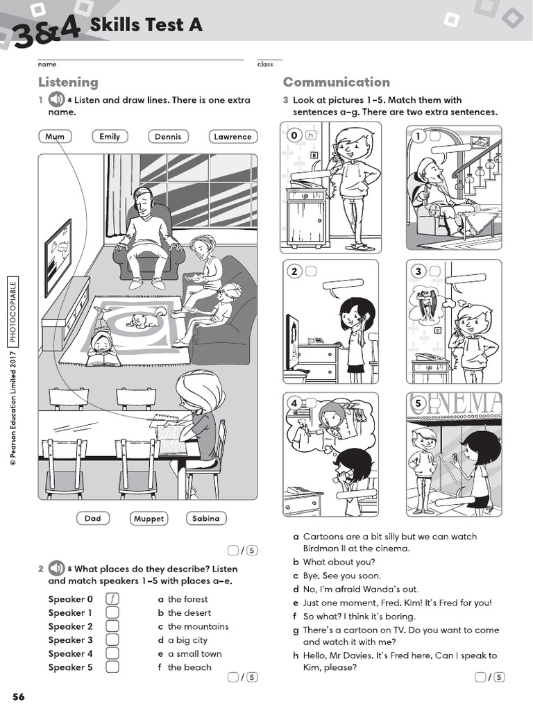 Skills Test 3-4 A | PDF