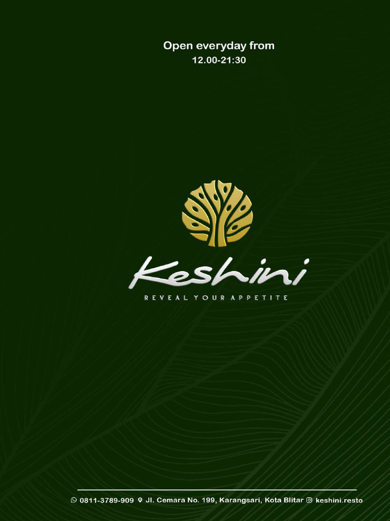 Keshini Menu | PDF