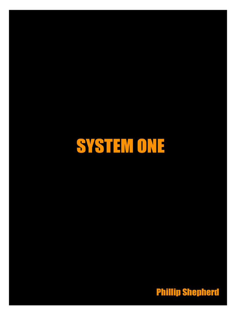 System One - Phillip Shepherd | PDF | Thought | Mentalism
