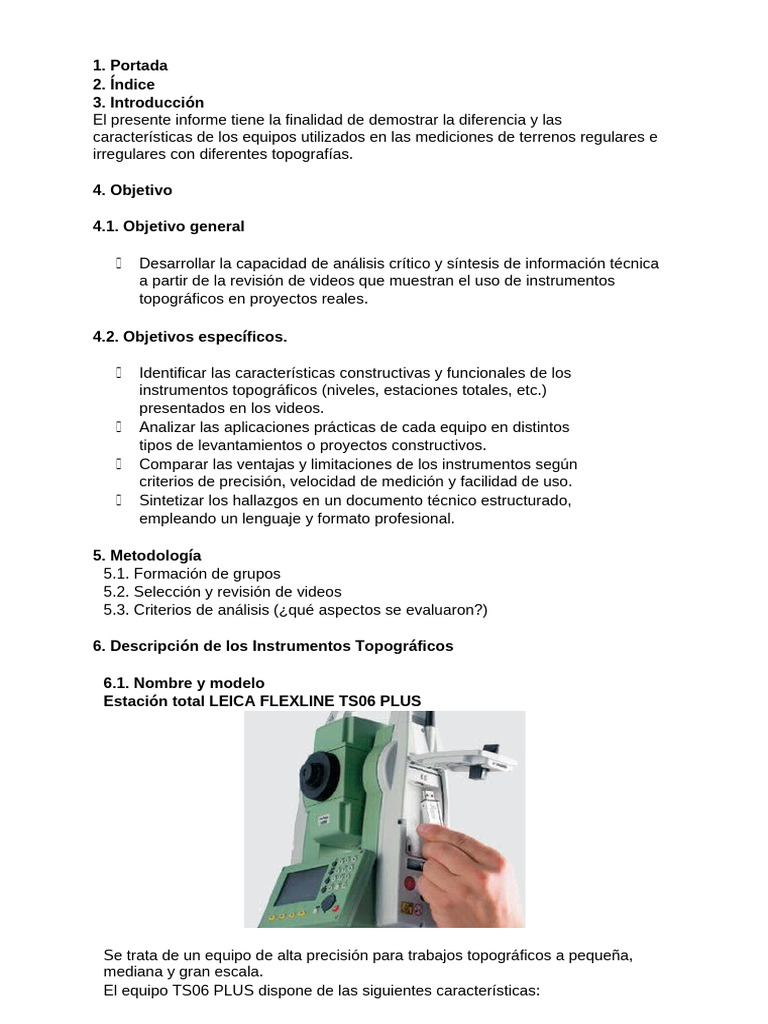 Raul Rodas, Estacion Total | PDF | Topografía | Medición