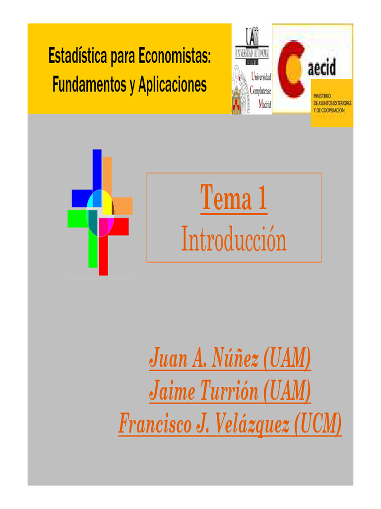 T1 Introduccion | PDF | Estadísticas | Science
