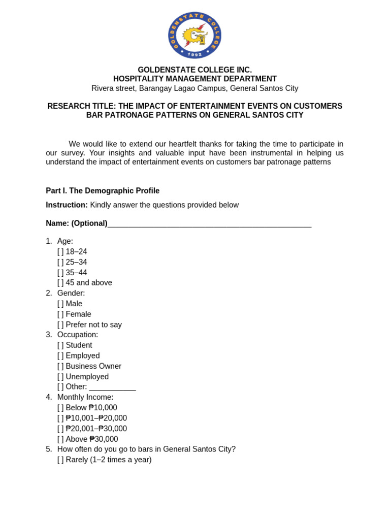 Validated Survey Questionnaire | PDF | Behavioural Sciences | Social ...