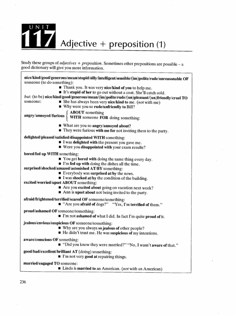 Adj and Prep 01 | PDF
