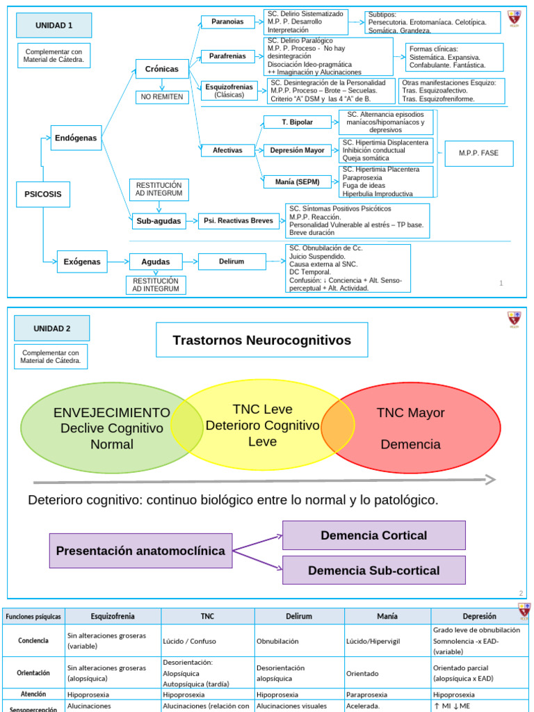 Temas Vistos | PDF | Esquizofrenia | Psicosis