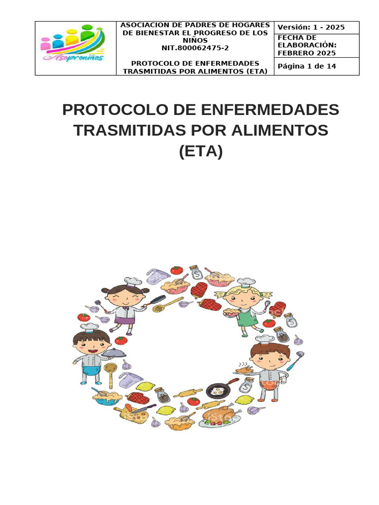 Protocolo de Enfermedades por Alimentos | PDF | Alimentos | Salmonela