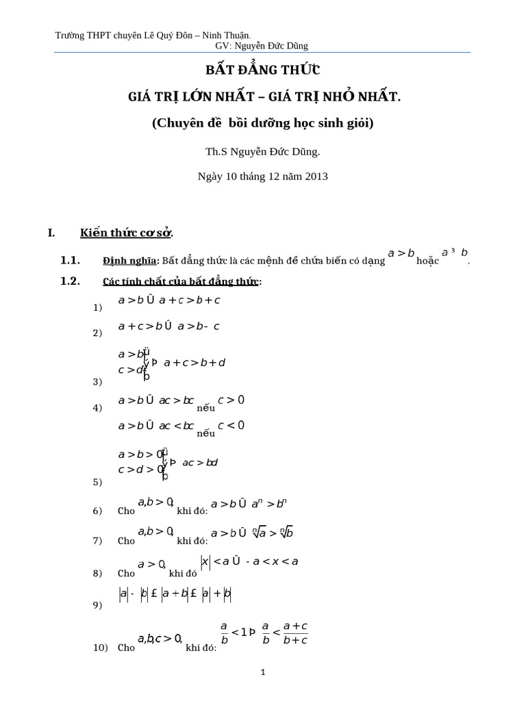 Bat Dang Thuc - NĐD | PDF