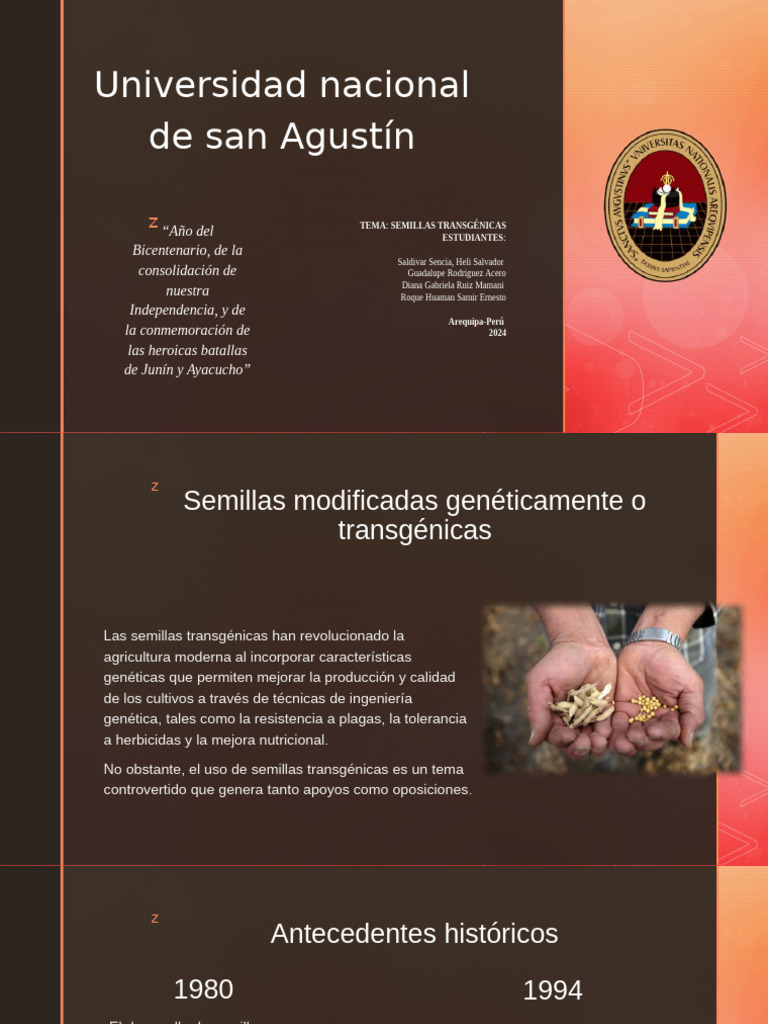 Semillas Transgenicas | PDF | Organismo genéticamente modificado ...