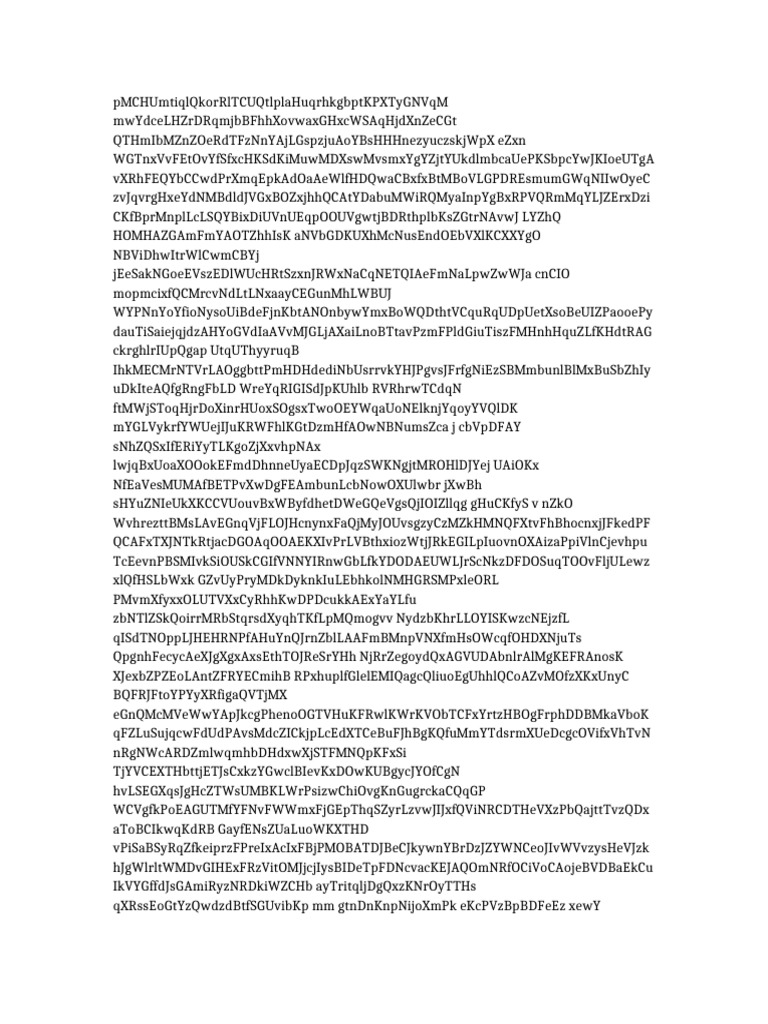 Random Character String Analysis | PDF