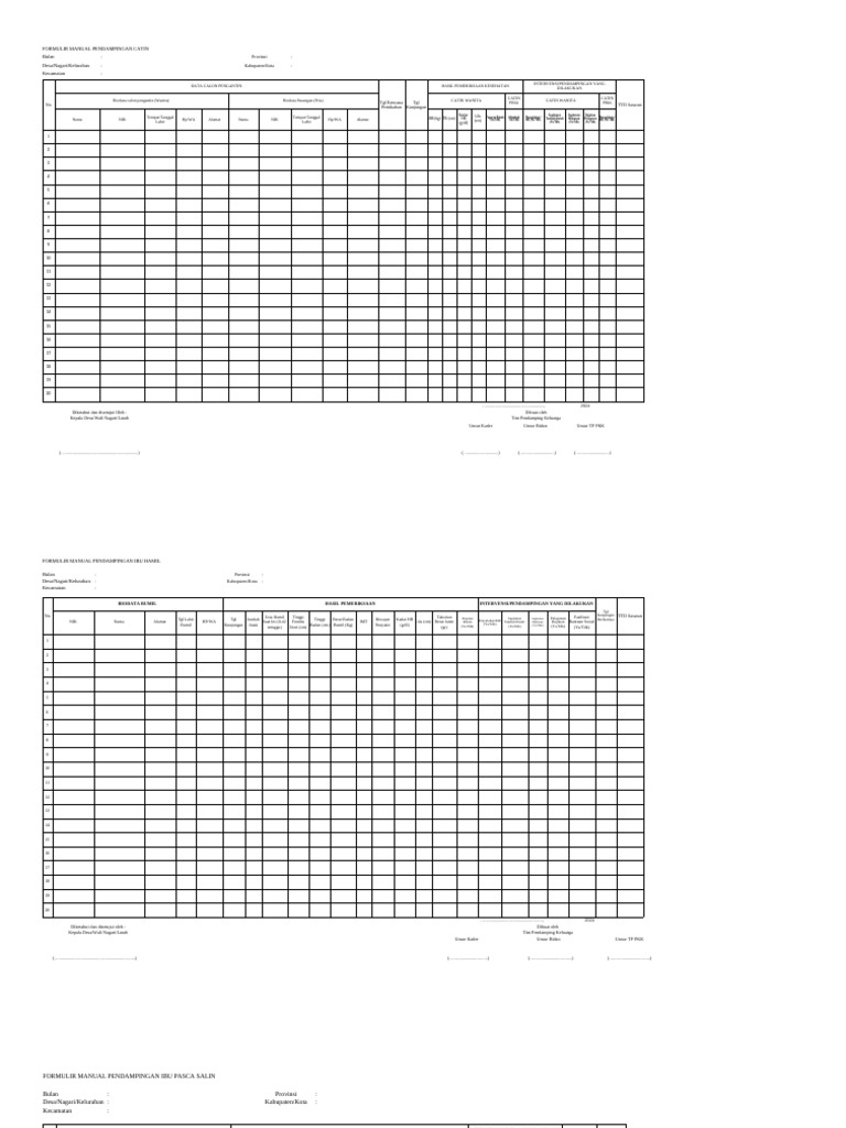 Form Visum Manual TPK - 2024 | PDF