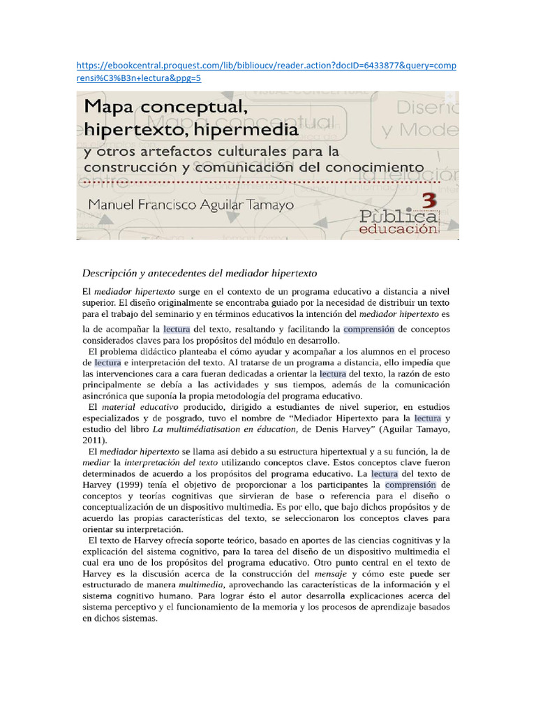 Mapa Conceptual e Hipertexto | PDF