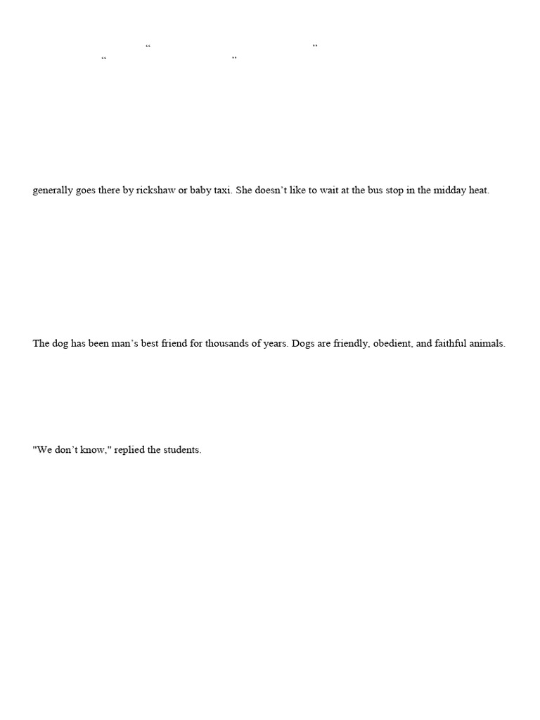 Punctuation Answer Sheet | PDF