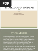 Makalah Syirik Di Zaman Modern Kelompok 9 | PDF