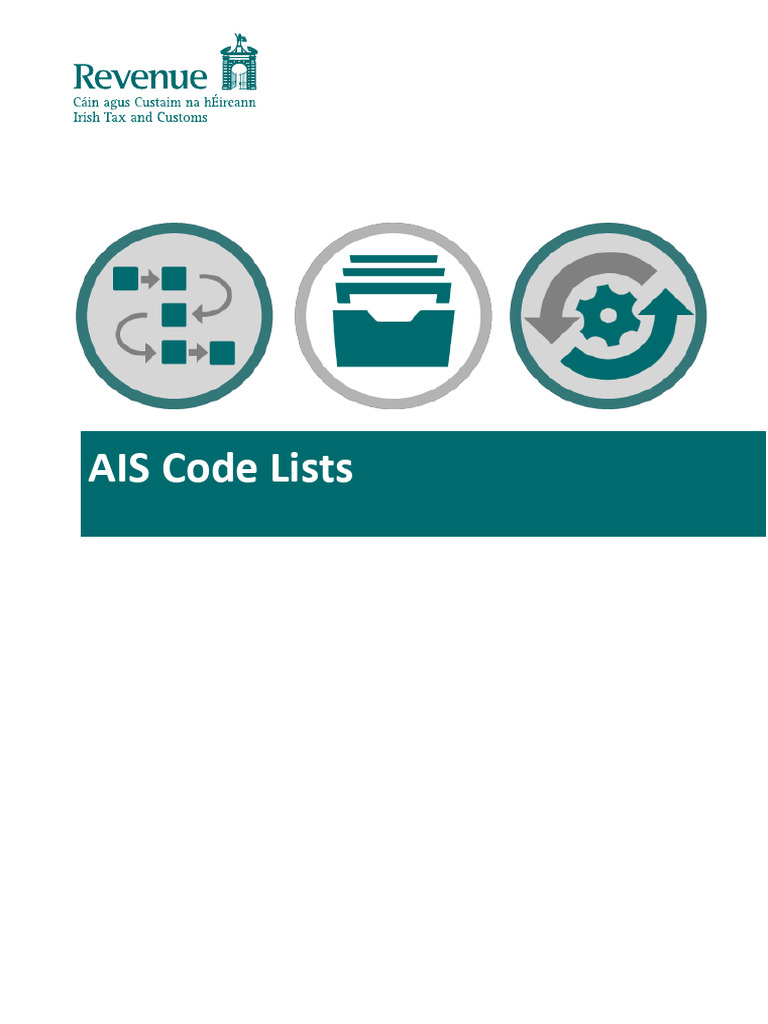 AIS Code Lists Overview and Updates | PDF | Customs | Taxes