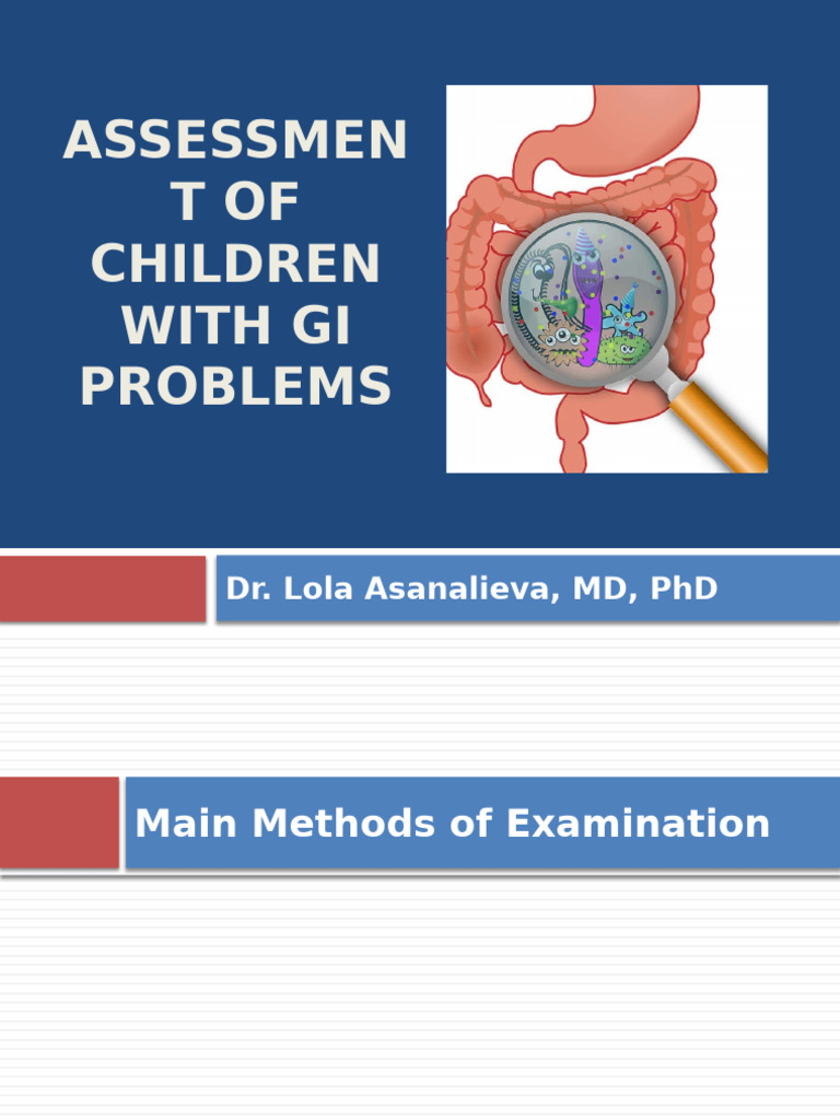 Assessment of Children With GI Problems | PDF | Gastrointestinal Tract ...