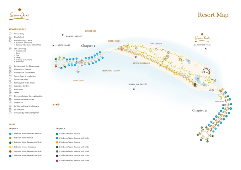 Soneva Jani Resort Map Overview | PDF