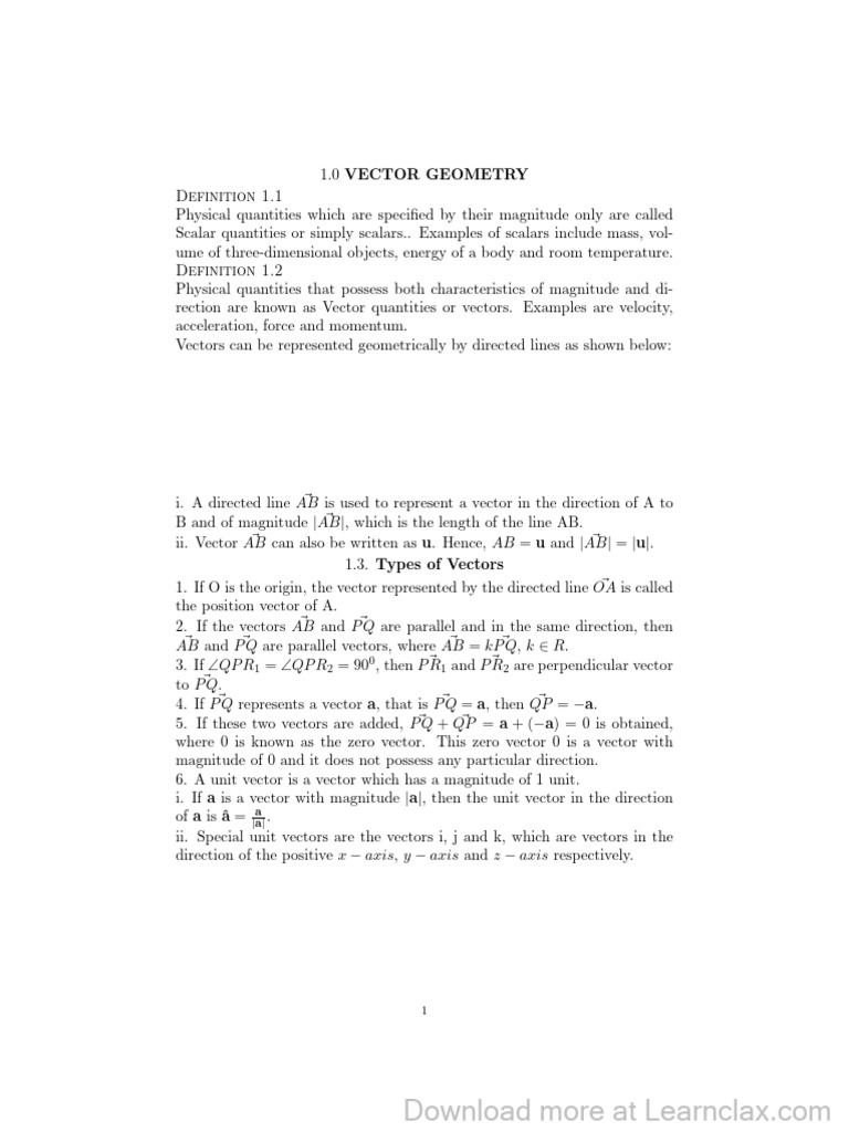 Understanding Vector Geometry | PDF | Euclidean Vector | Quantity