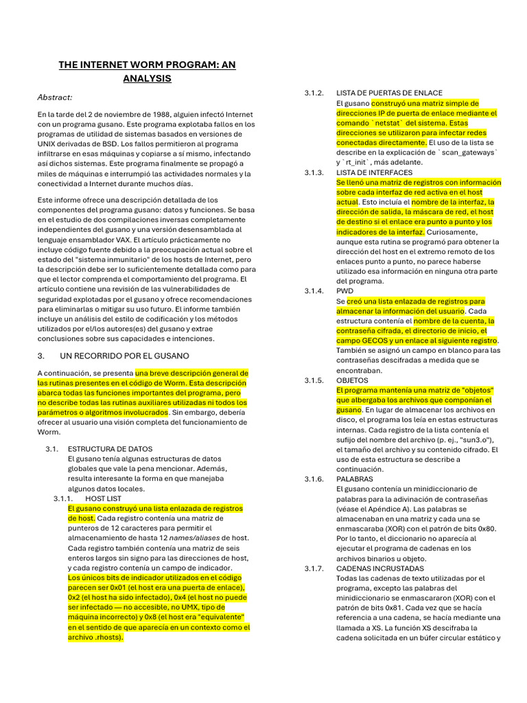 The Internet Worm Program | PDF | Programación | Programa de computadora