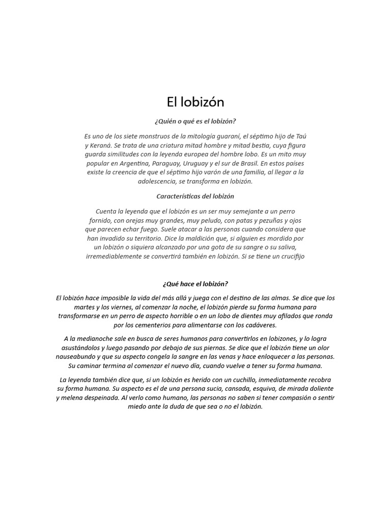El Lobizón | PDF