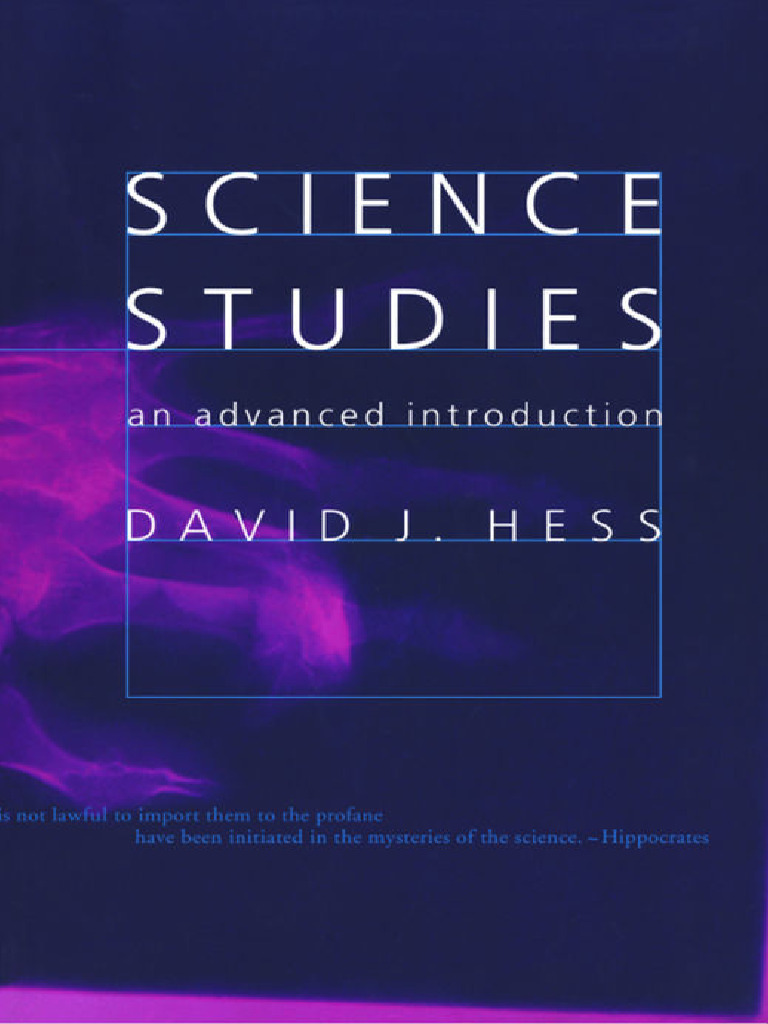 David J. Hess - Science Studies - An Advanced Introduction-New York ...