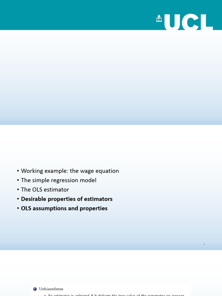 Lecture 2 Pre-Recorded Lectures - PART II | PDF | Ordinary Least ...