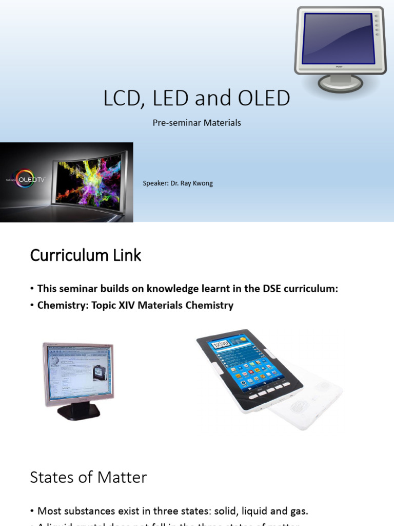 Pre-seminar on Liquid Crystals | PDF | Liquid Crystal | Liquids