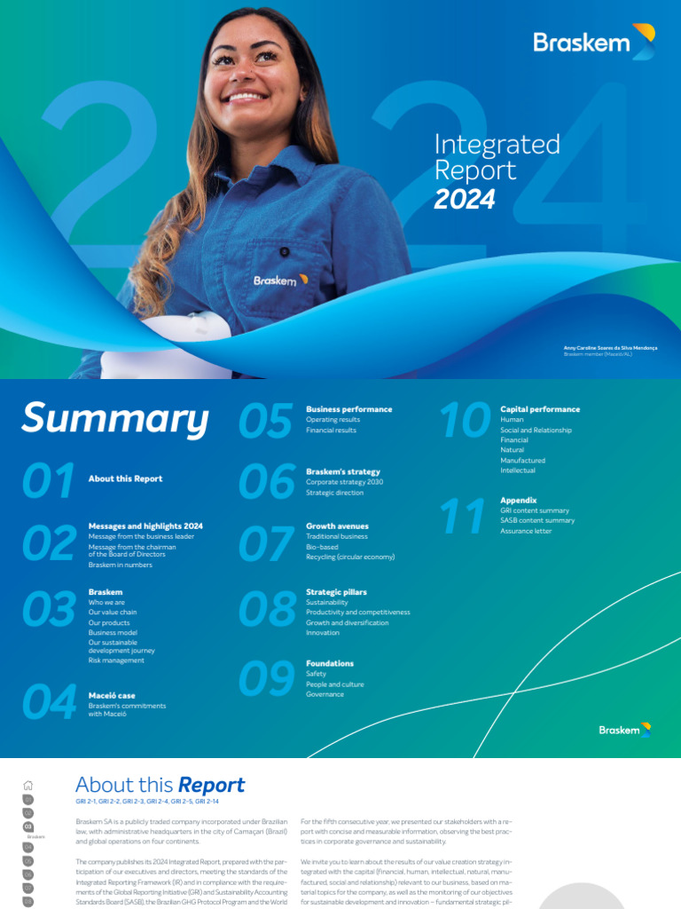 Braskem 2024 Integrated Report | PDF | Life Cycle Assessment