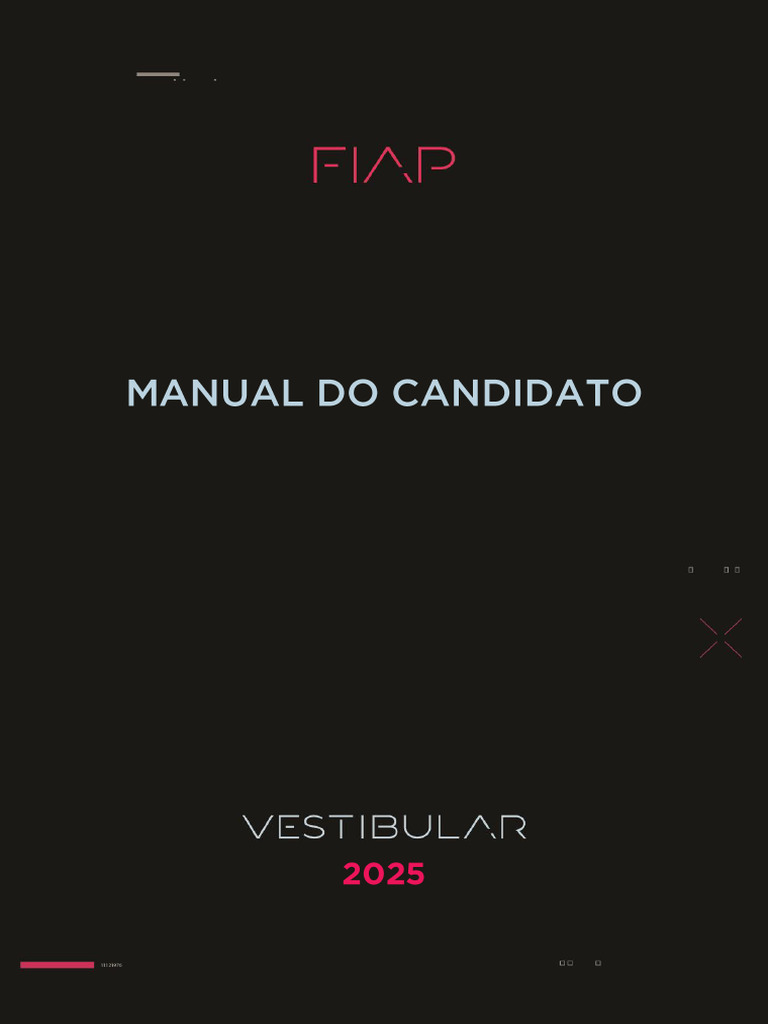 Manual Do Candidato 2025 FIAP | PDF
