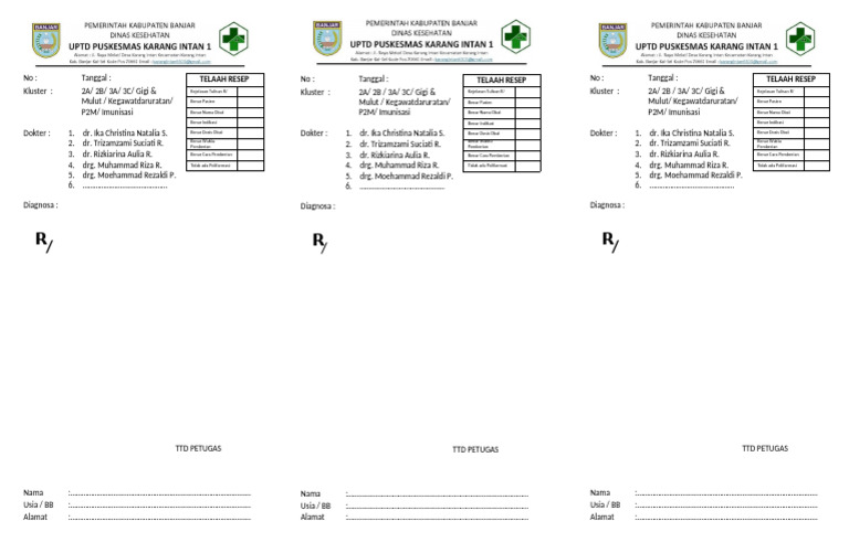 Telaah Resep Medis dan Diagnosa | PDF
