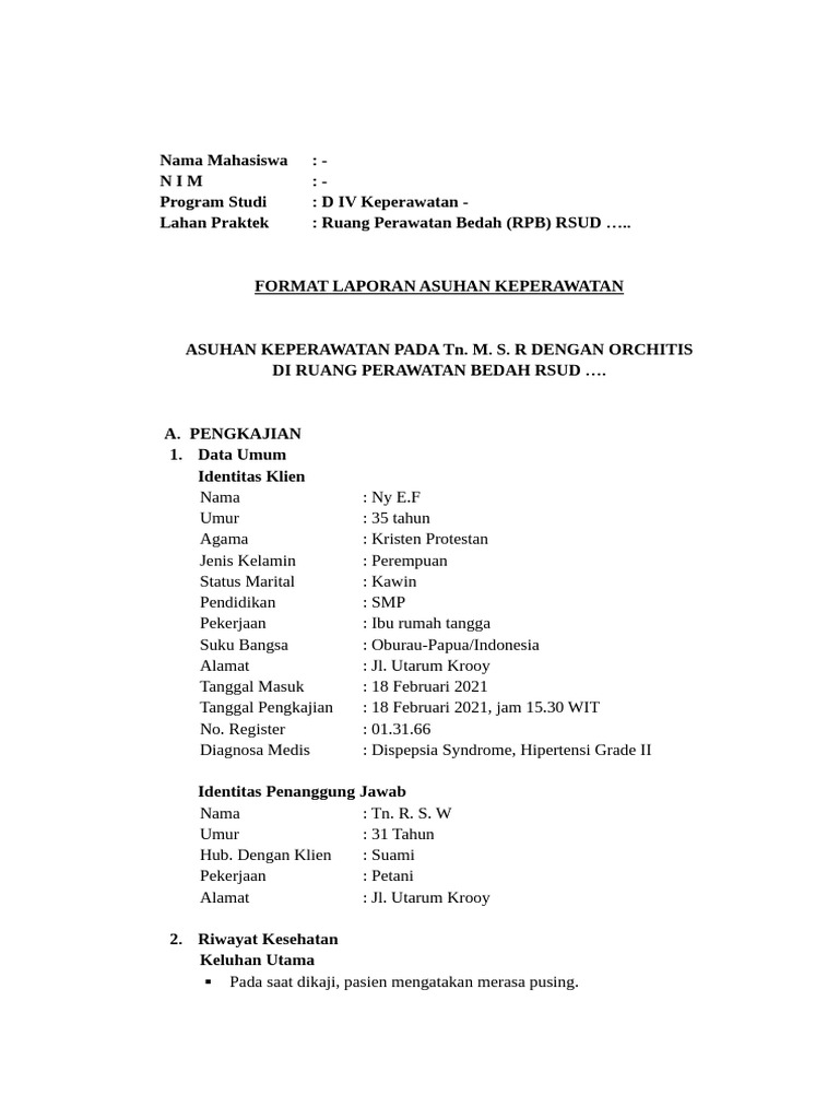 Contoh Askep Hipertensi JC | PDF