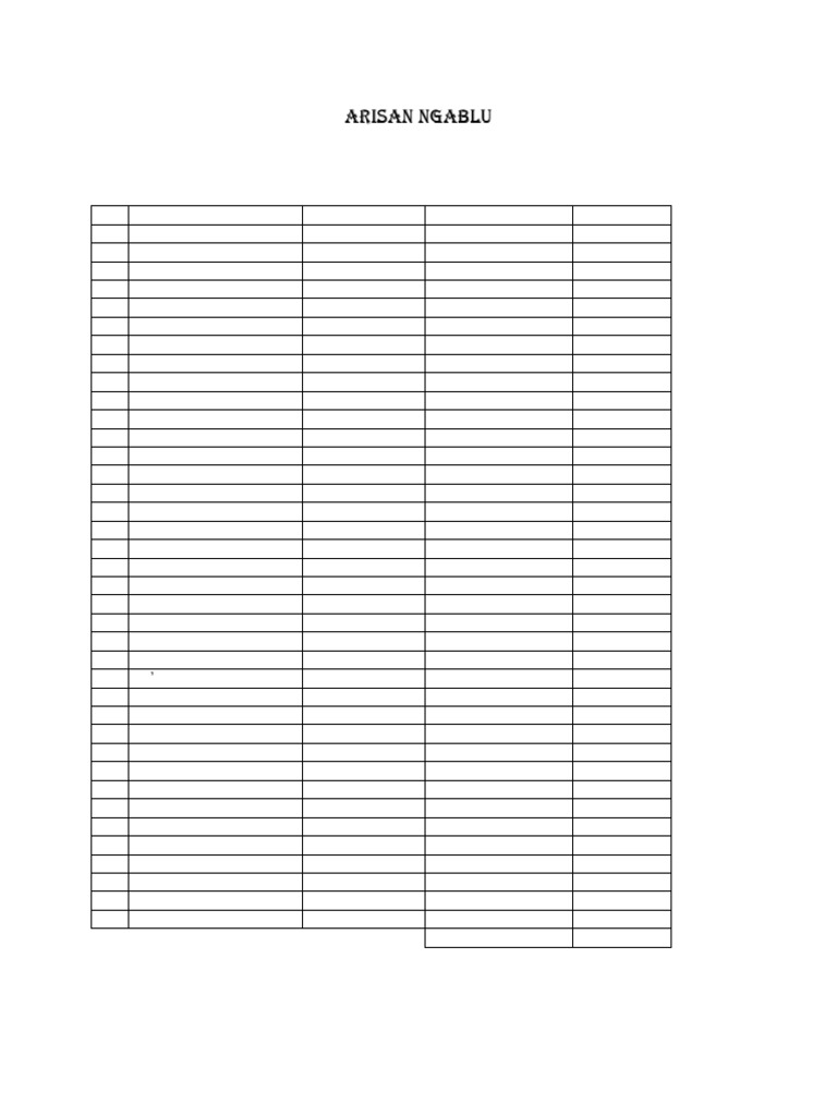ARISAN NGABLU | PDF