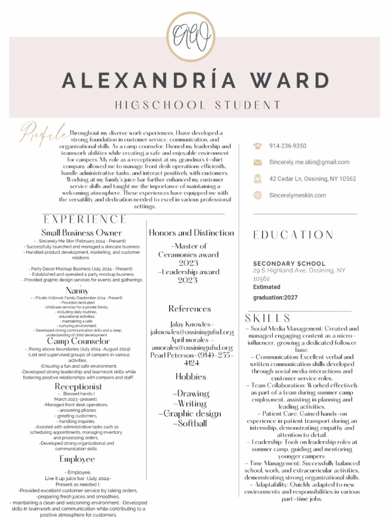 Minimalist Clean Signature CV Resume PDF | PDF