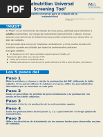 Guía de Tamizaje Nutricional MUST | PDF | Obesidad | Nutrición