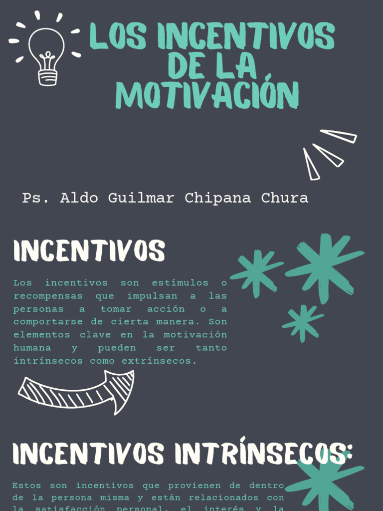 Los Incentivos de La Motivación | PDF | Motivacional | Motivación