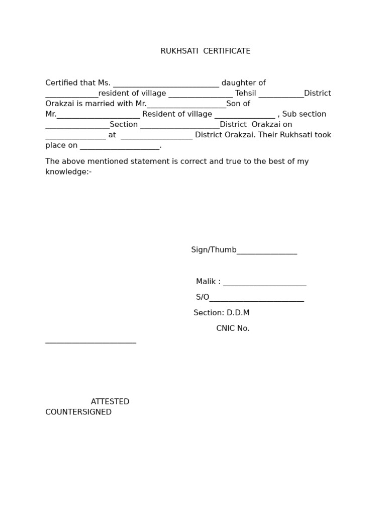 Rukhsati Empty | PDF