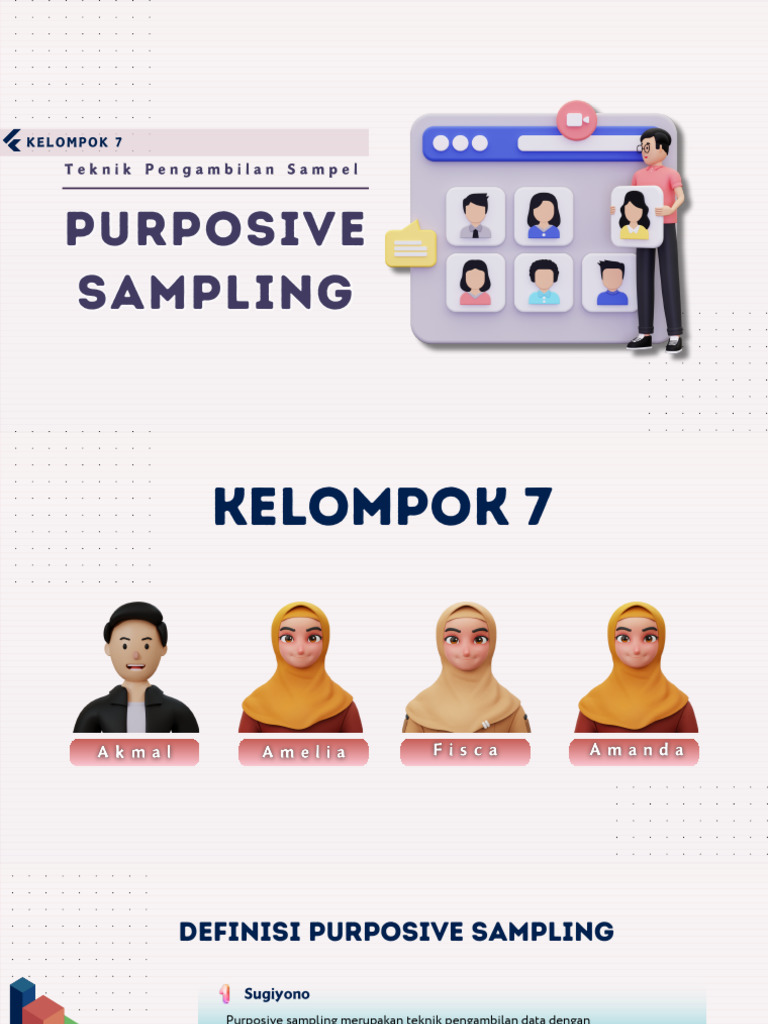 Kelompok 7 - Purposive sampling | PDF