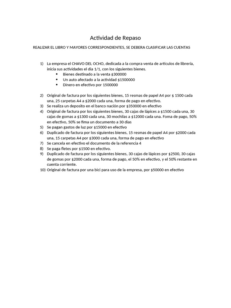 Actividad de Repaso SIC | PDF